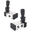 3H Pneumatic hand lever valve 1/8" 1/4" 3/8" 1/2" 3 Way 2 Position - NINGBO NEU-MASTER PNEUMATIC ...